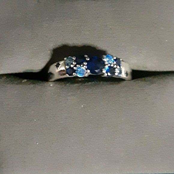 925 Sterling Silver | Jewelry | Sterling Silver Blue Sapphire Ring ...